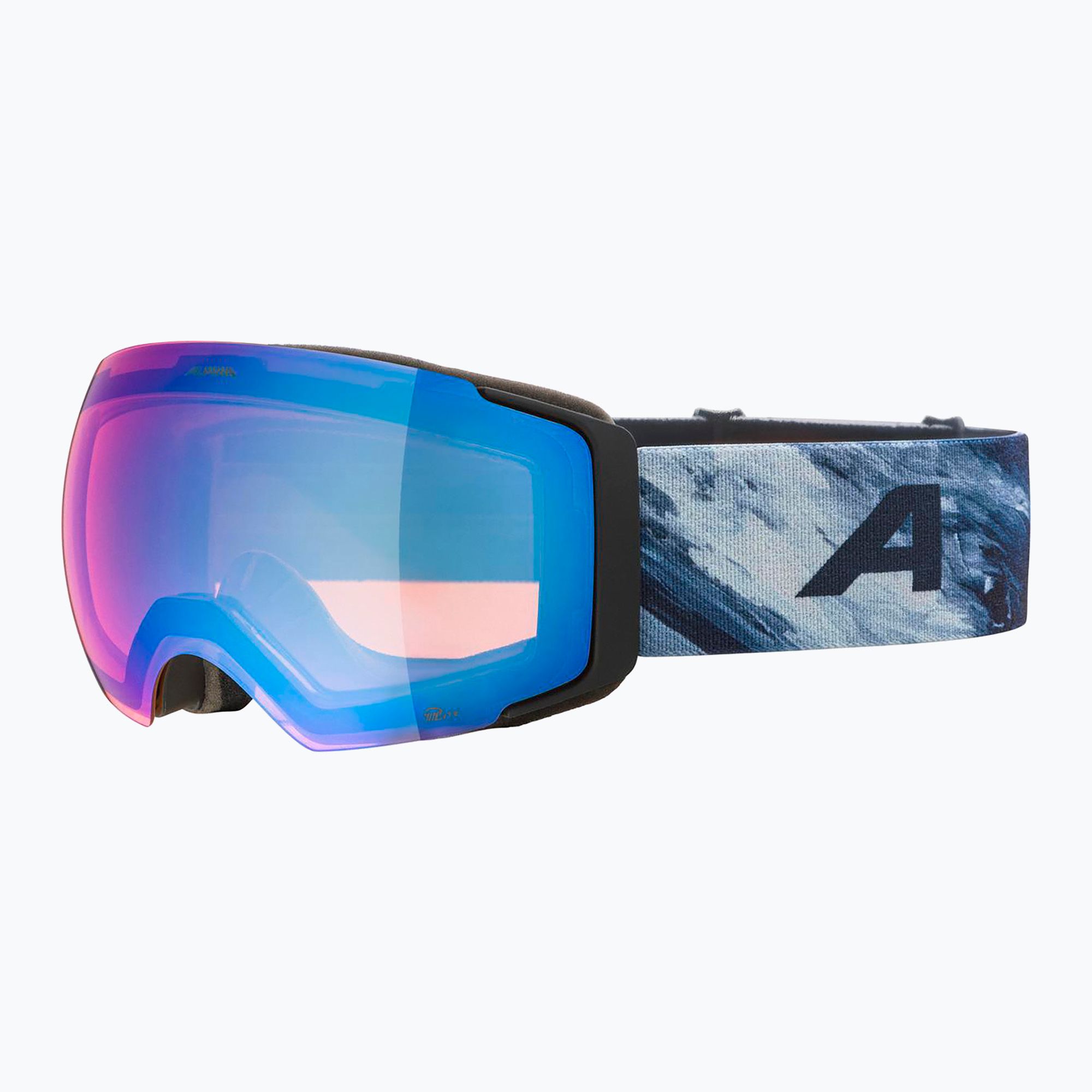 Maschera da sci Alpina Falera Mag Q-Lite black/green matt/green/pink ...