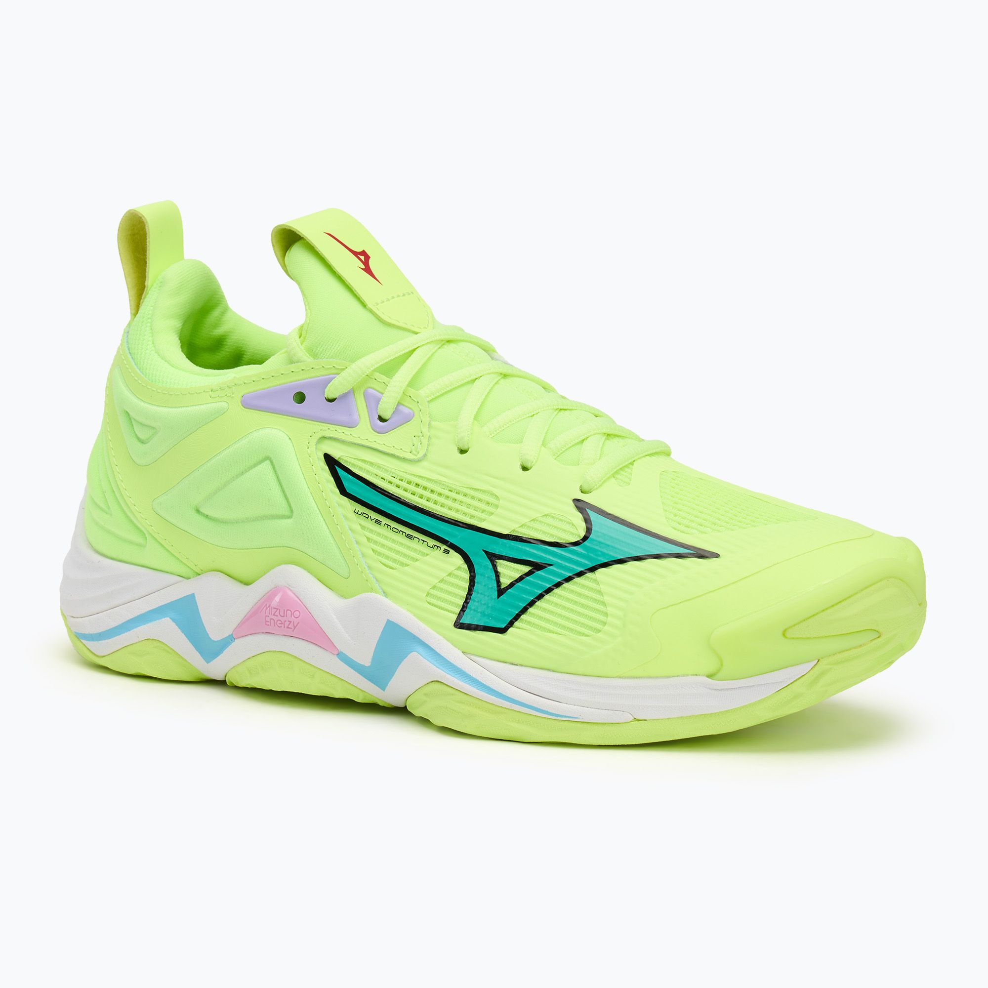 Mizuno Wave Momentum 3 scarpe da pallavolo neo lime/nero/splish splash (V1GA231286) - Sportano.it