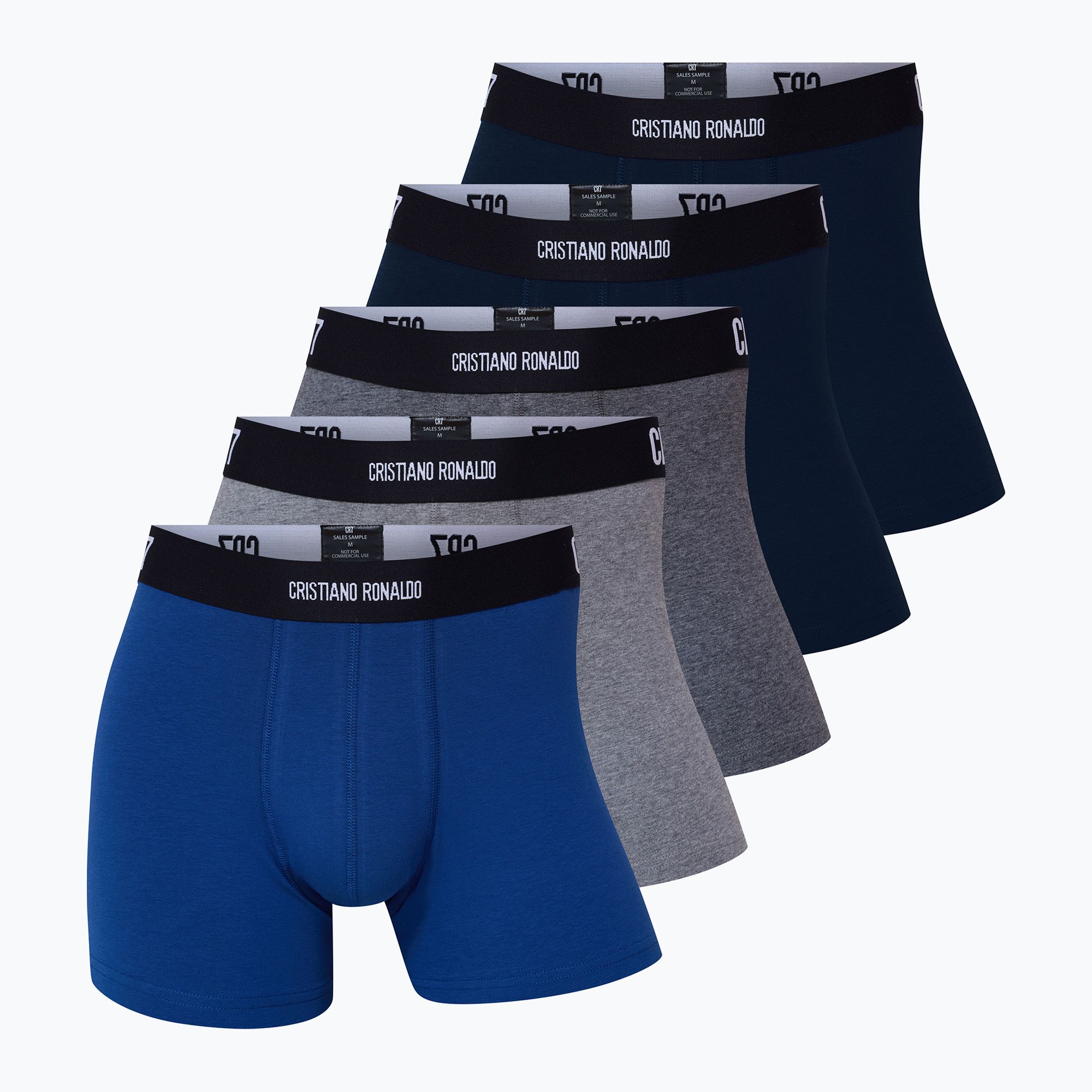 Boxer CR7 Basic Trunk da uomo 5 paia multicolore (8123-49) - Sportano.it